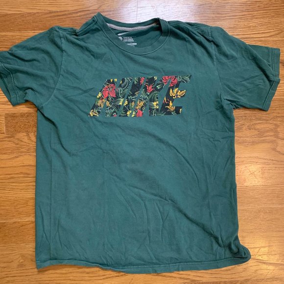 Nike | Shirts | Nike Floral Logo Tshirt | Poshmark